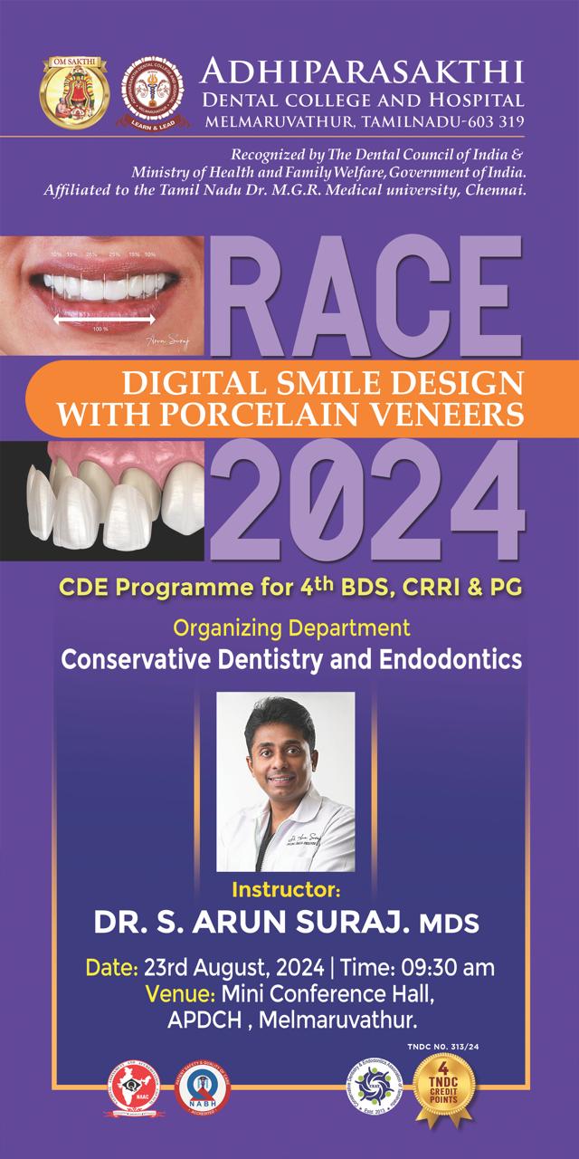 Race-2024 (Digital Smile Design with Porcelain Veneers) – Apdch